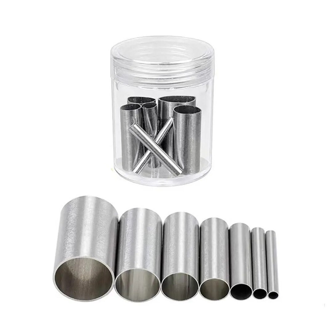 Clay Round Hole Cutter Set, 7pcs, Stainless Steel, Multiple Sizes ...