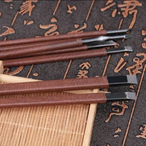 Stone Carving Chisel Set, 3/5/7/11pcs, Hard Manganese Steel, Various ...