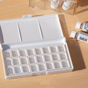 Watercolor Box, 24 Grid 1ML/2ML, Empty Plastic Paint Storage, Travel ...