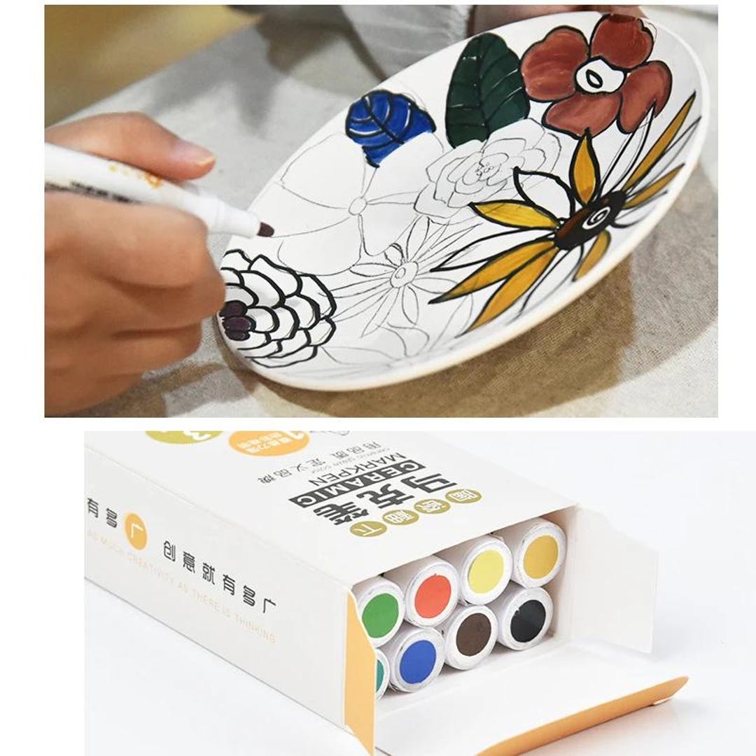 Pottery Underglaze Color Marker Pen, 1/8pcs, Ceramic Glaze Pigment ...