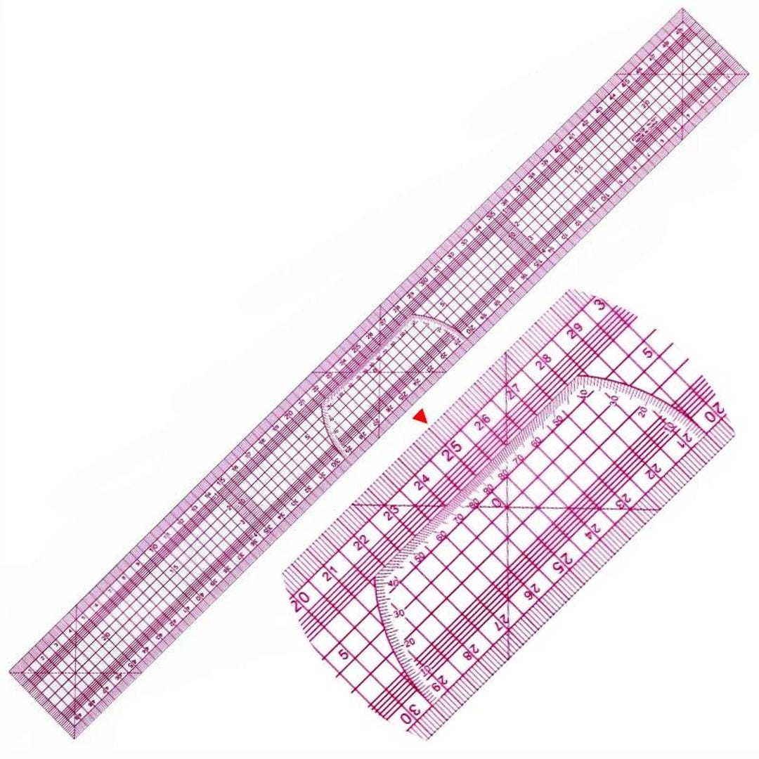 Plastic Ruler, Dual Scale Flexible, Sewing Fabric Measuring Tools ...