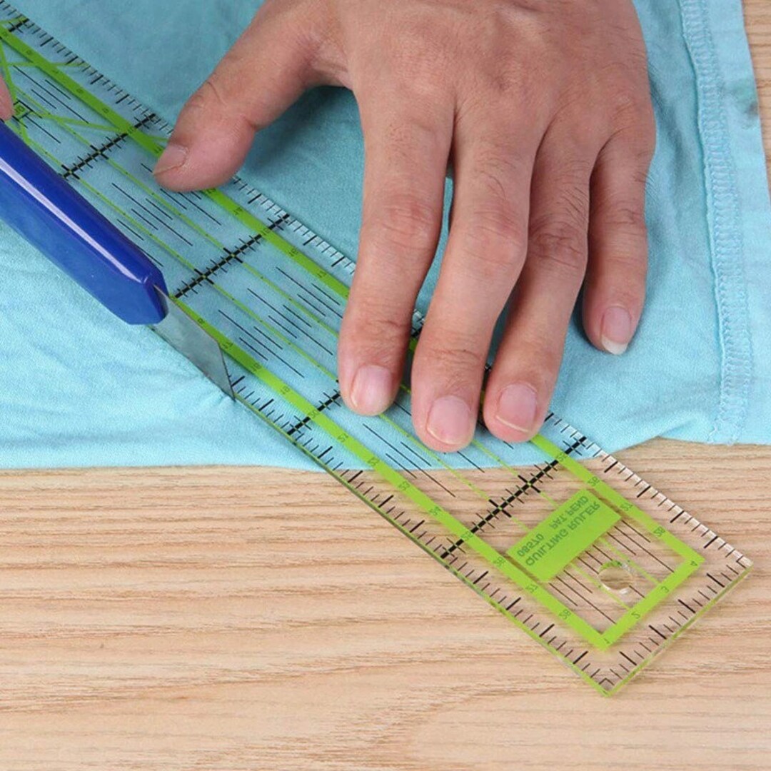 Sewing Ruler, 5*30cm/1.97*11.81" Rectangle Clear Acrylic Quilt Ruler ...