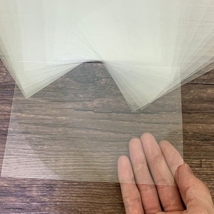 Transparent Plastic Sheets, 50pcs/pack, Clear Window, DIY Scrapbooking ...
