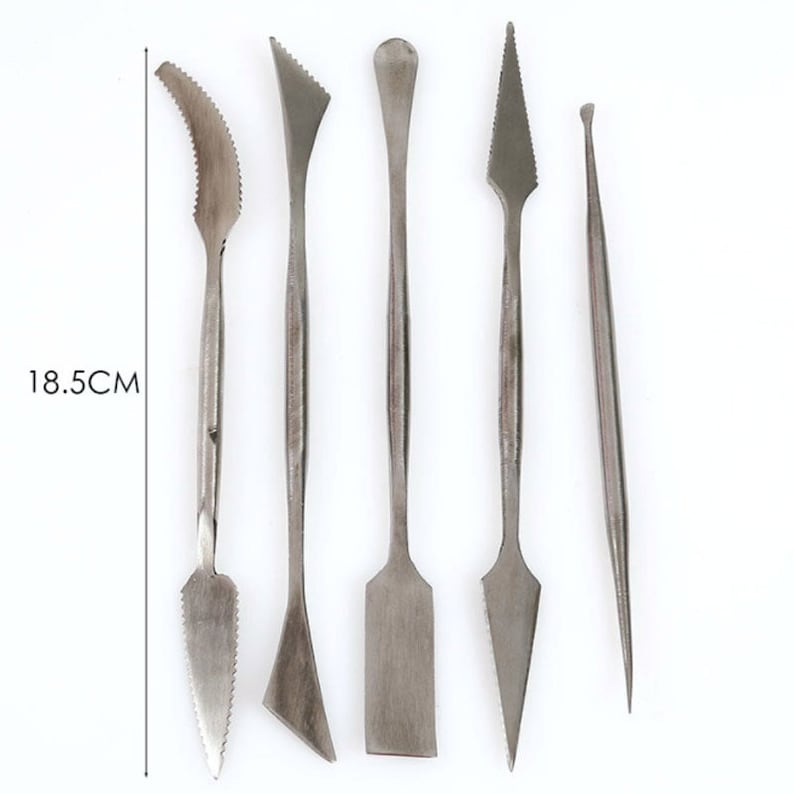 Clay Sculpting Tools, 5pcs, Multiple Sizes, Stainless Steel ...