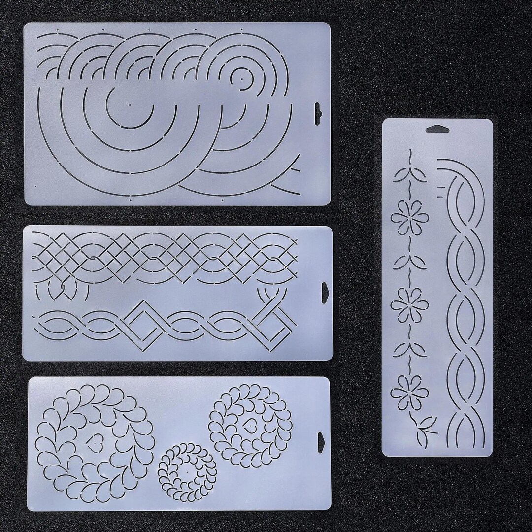 Quilting Template, Clear Plastic, Various Style, Patchwork Craft, DIY ...