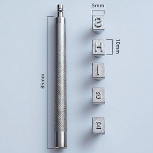 36pcs Font Combination Metal Alphabet Letter and Number Stamp Set for ...