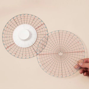 Billet Dividing Ruler, Plastic, Circular Divider Drawing Measurement ...