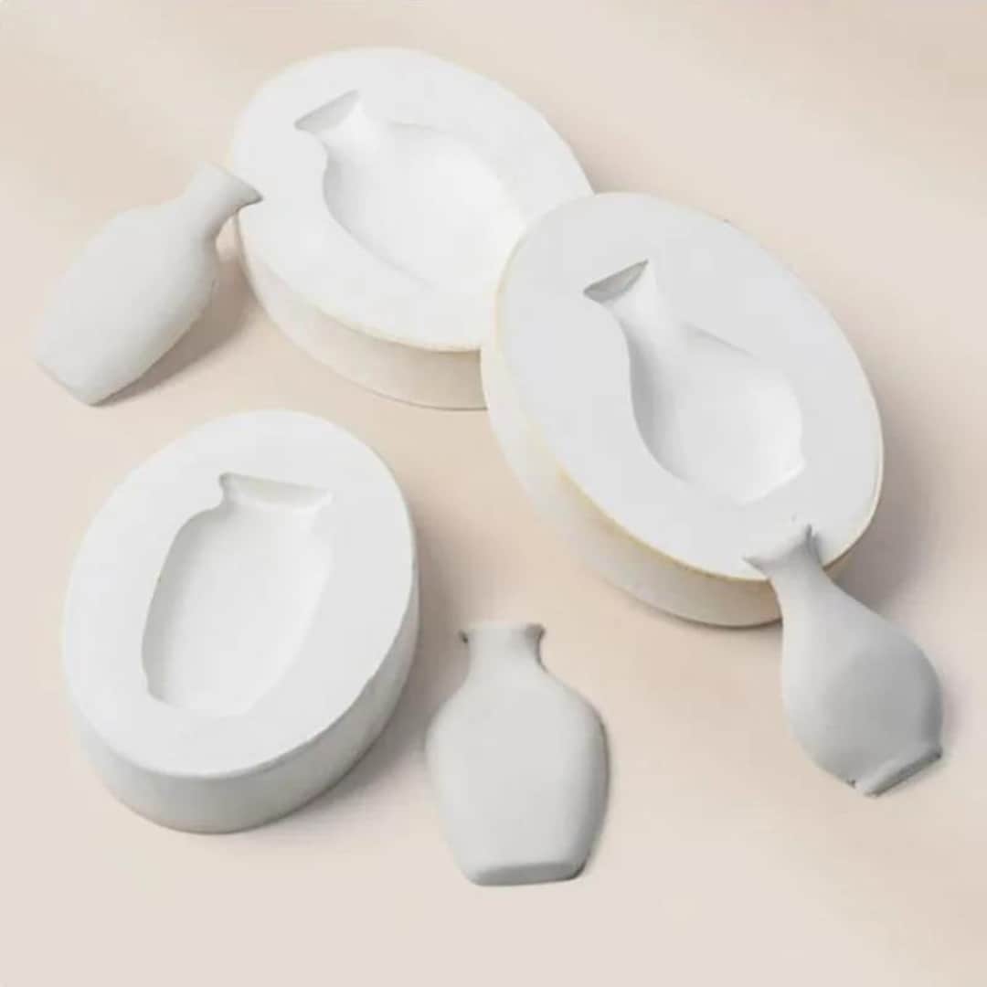 Ceramic Plaster Molds, Vase Teapot Gypsum Slip Casting, DIY Clay ...