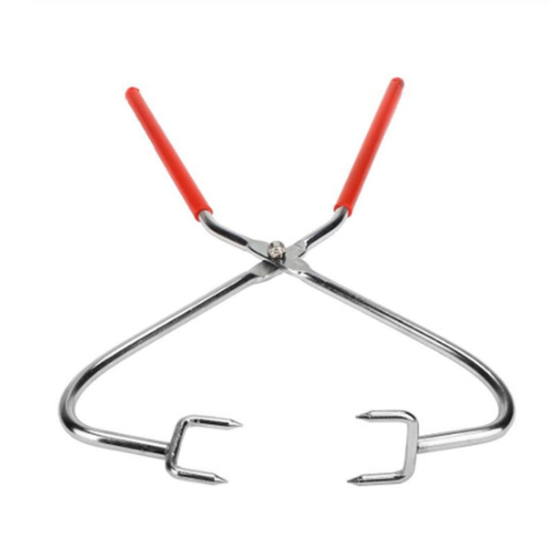 Dipping Tongs Pottery Tool, Stainless Steel Rubber Handle, Ceramic Kiln ...