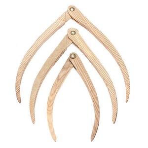 Wooden Calipers, 3pcs, Multiple Sizes, Ceramic Measuring Tools, Smooth ...