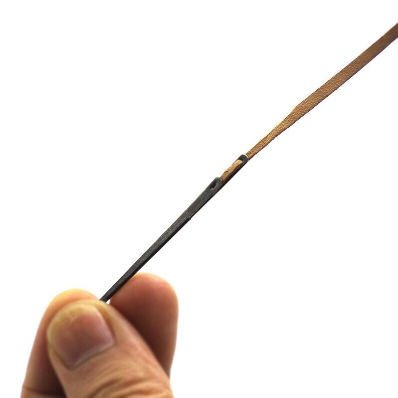 Leather Rope Sewing Needle 3pcs Set, Double Hole Leather Knitting Craft ...