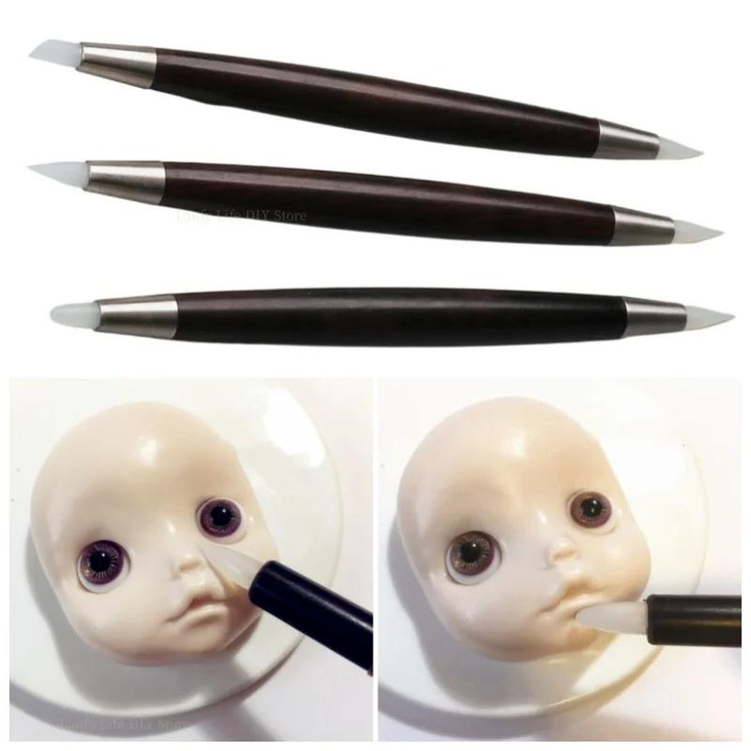 Double-head Rosewood Smear Pen, Soft Silicone Clay Tools, Baby Doll ...