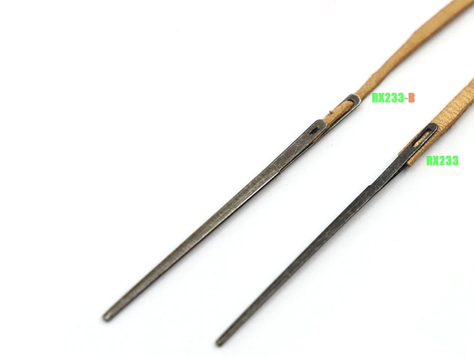 Leather Rope Sewing Needle 3pcs Set, Double Hole Leather Knitting Craft ...