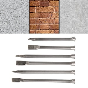 Stone Carving Chisel, Hard Alloy, Chromium Vanadium Steel, Pointed Flat ...