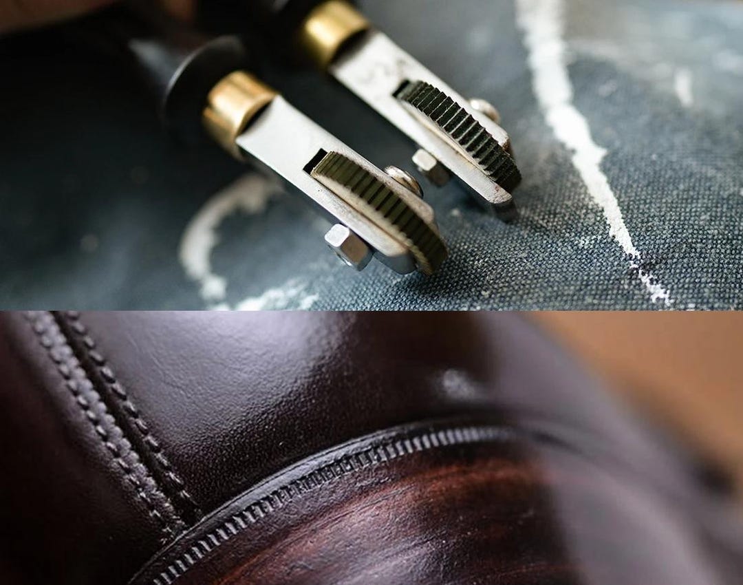 Cobbler Tools, Steel Brass Hardwood Handle, Thread Knurling Embossing ...