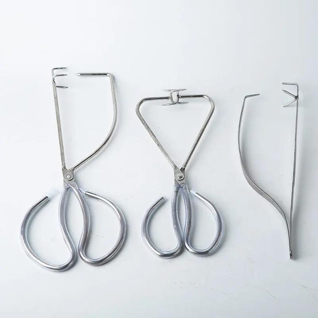 Ceramic Glaze Tongs, Stainless Steel, Various Styles, Cup Tray Gripping ...