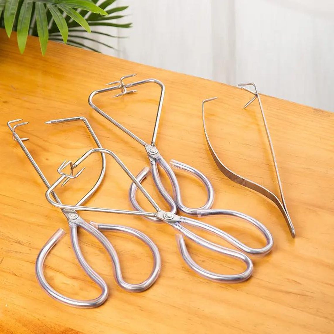 Ceramic Glaze Tongs, Stainless Steel, Various Styles, Cup Tray Gripping ...