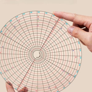Billet Dividing Ruler, Plastic, Circular Divider Drawing Measurement ...