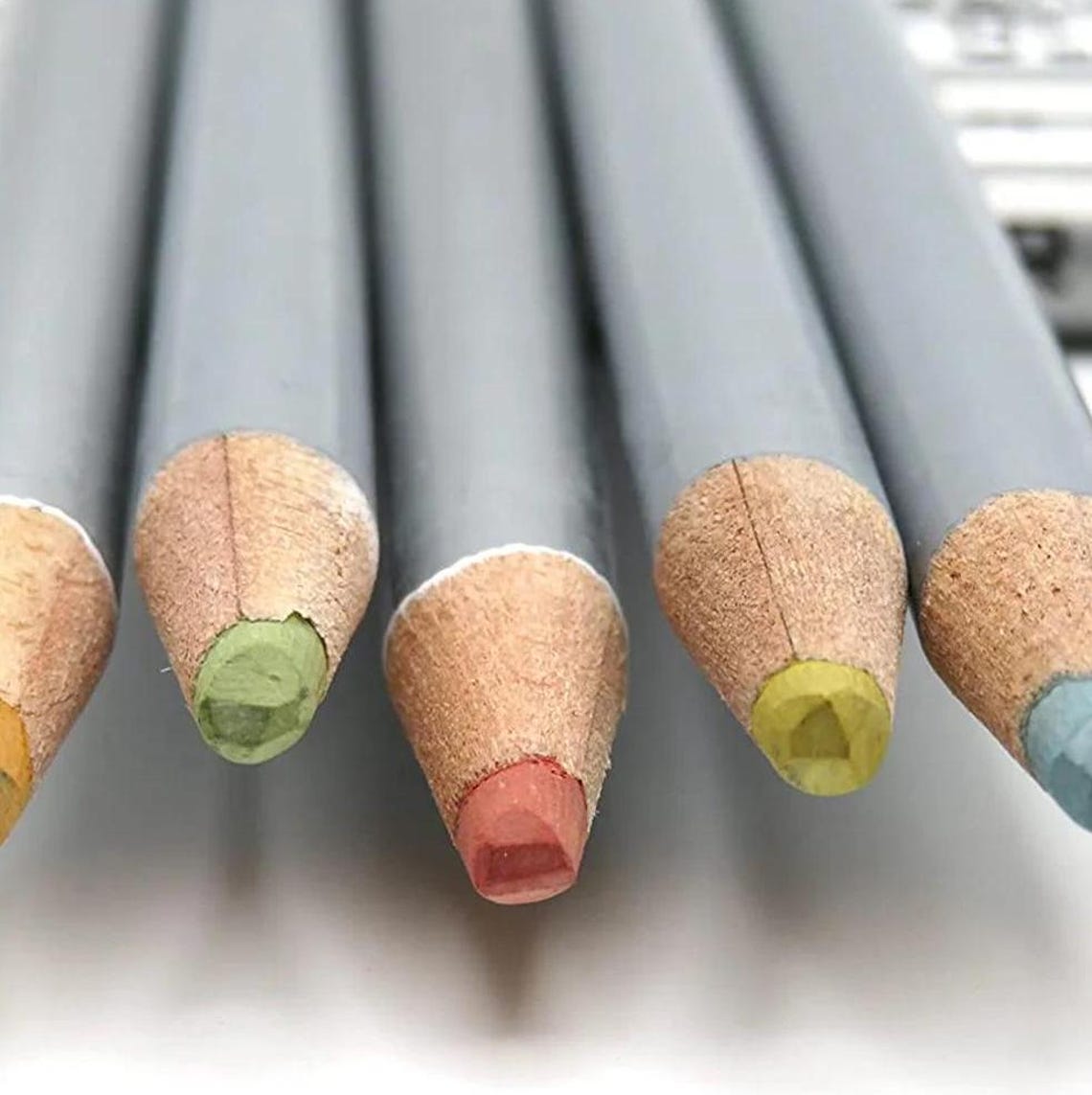 5pcs Underglaze Pencils, Wooden, Various Colors, Pottery Design Making ...