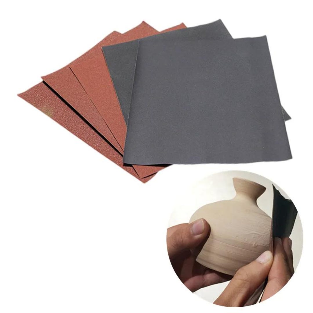 Pottery Sandpaper, 4pcs, 360 Mesh Polishing, Grinding Sheet, Wettable ...