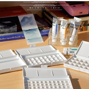 Watercolor Box, 24 Grid 1ML/2ML, Empty Plastic Paint Storage, Travel ...