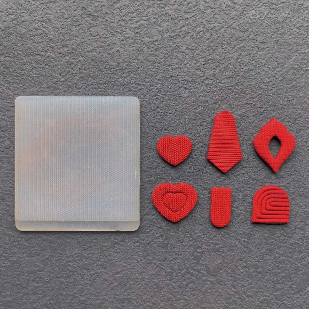 Cloth Texture Silicone Mat, Polymer Clay Embossing Sheet, Various ...