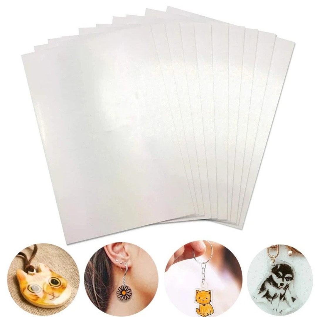 Shrink Plastic Sheets 10 Pcs, 20x29cm/7.87x11.41 Inch, 14.5x20cm/5.70x7 ...