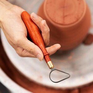 Pottery Carving Tools, Tungsten Steel, Wooden Handle, Ring-shaped ...