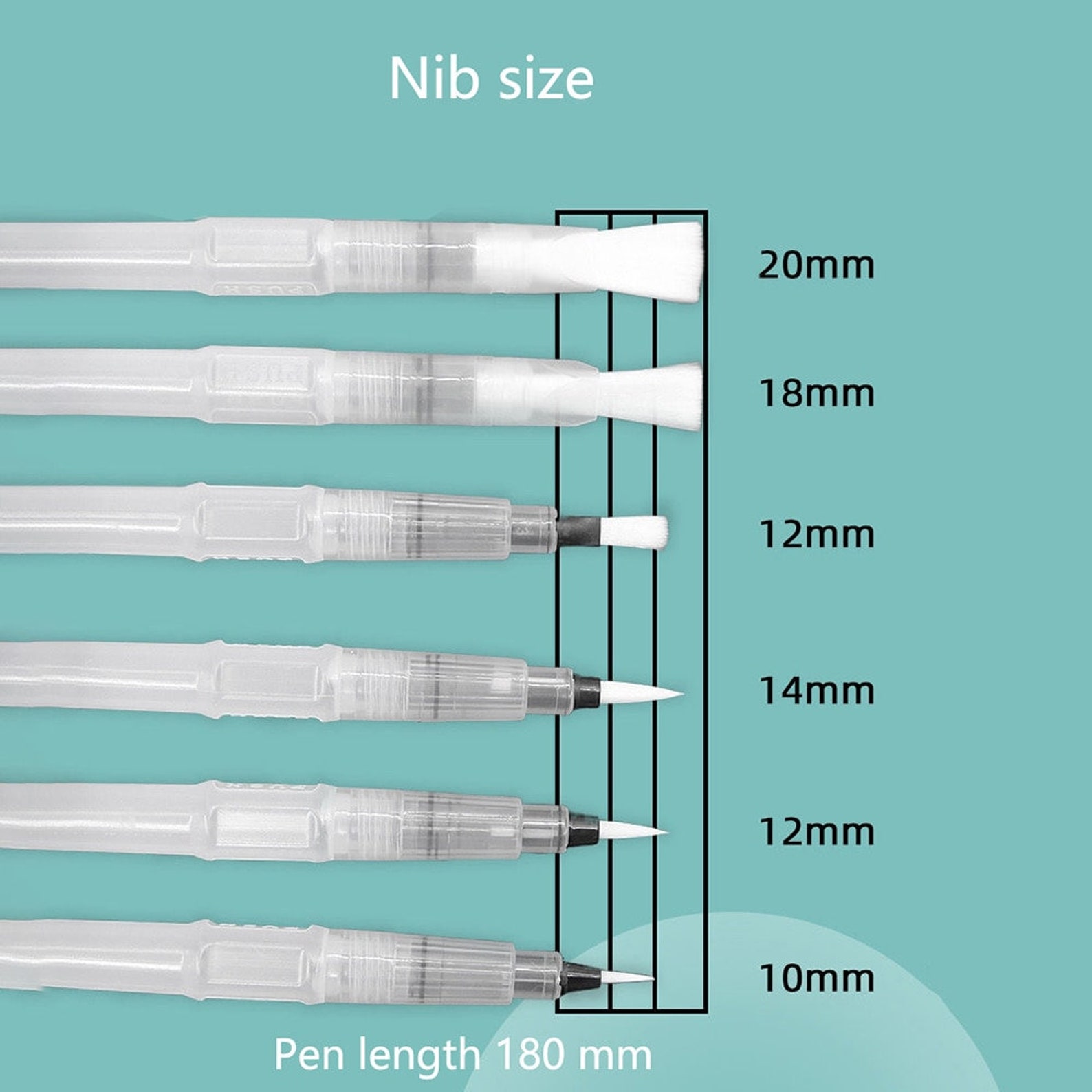 Pottery Painting, 6pcs, Soft Plastic, Nylon Nibs, Automatic Fountain ...