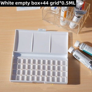 Watercolor Box, 24 Grid 1ML/2ML, Empty Plastic Paint Storage, Travel ...