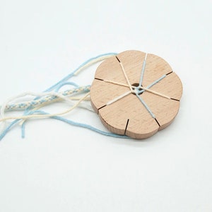 Bracelet Knitting Kumihimo Disc, Wood, Round Square Braided Rope Knot ...