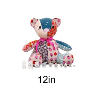 Memory Bear Template Ruler Set, 10pcs, Acrylic, Creative Cuddly Toy ...