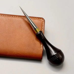 Leather Universal Awl, 304 Stainless Steel, Rosewood Handle, Brass ...