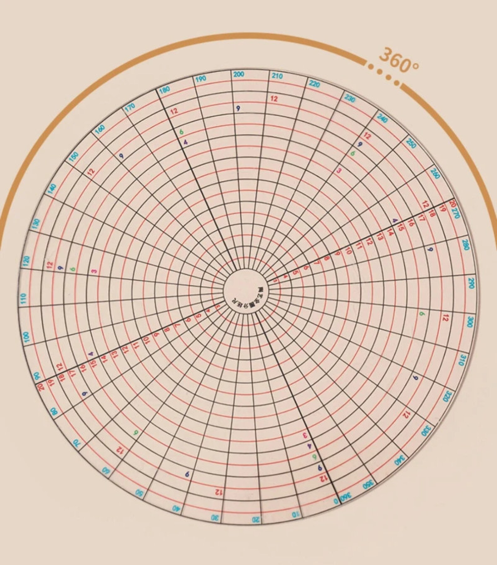 Billet Dividing Ruler, Plastic, Circular Divider Drawing Measurement ...