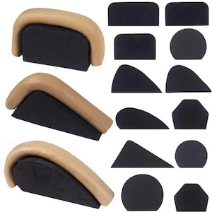 Pottery Handle Molds, 12pcs, Various Sizes and Shapes, Black EVA, Mug ...