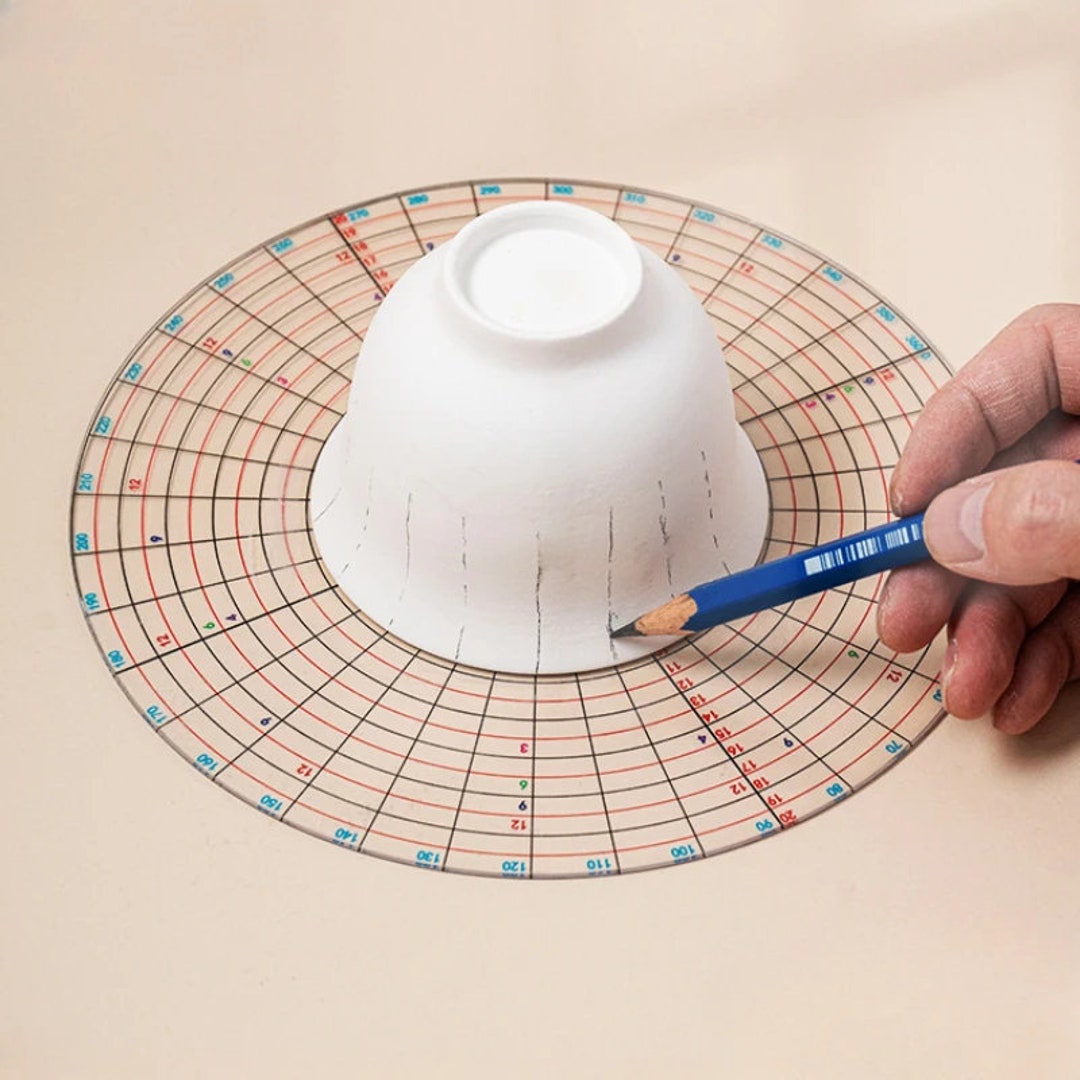Billet Dividing Ruler, Plastic, Circular Divider Drawing Measurement ...