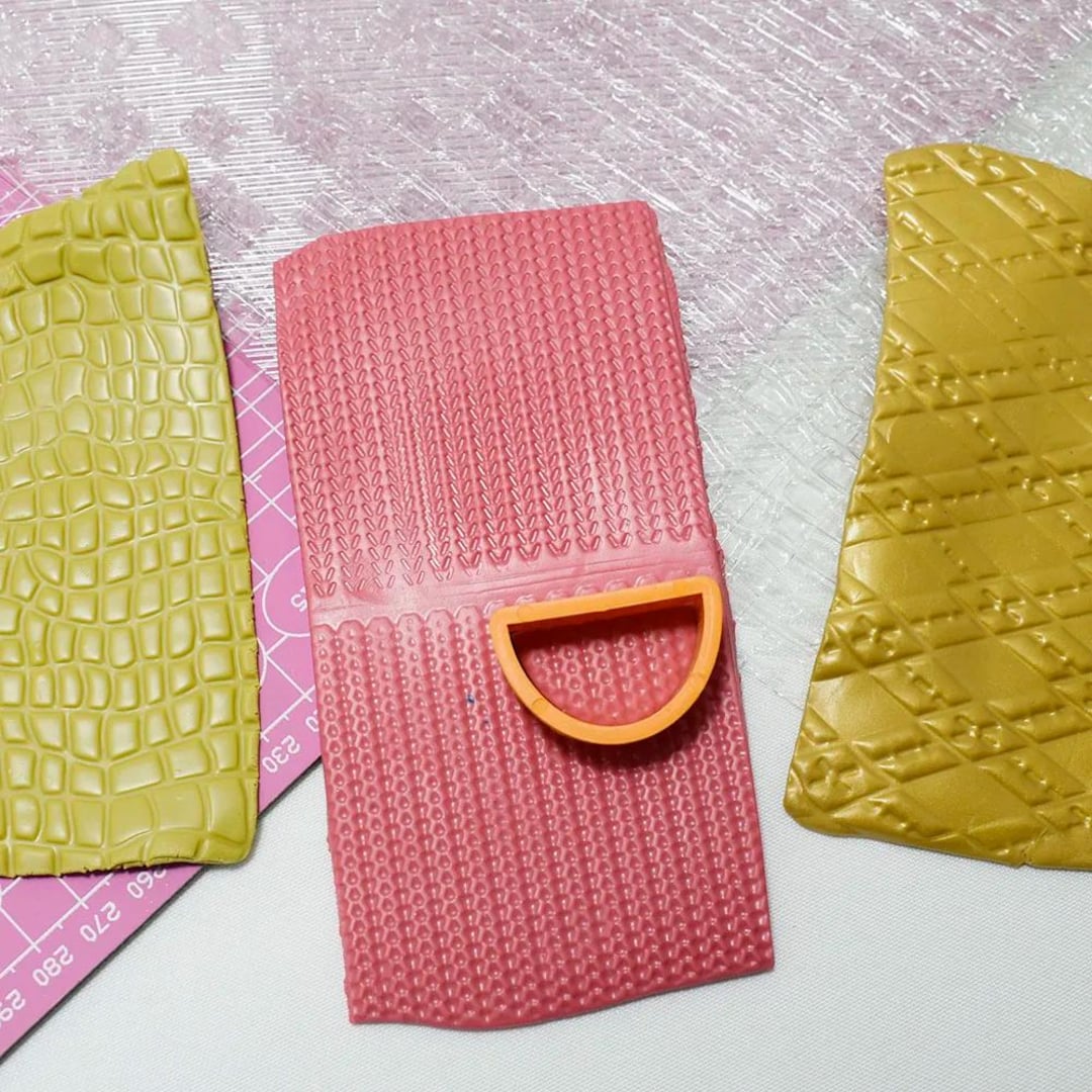Clay Texture Mats, 6pcs, Plastic, Different Pattern, DIY Embossing ...