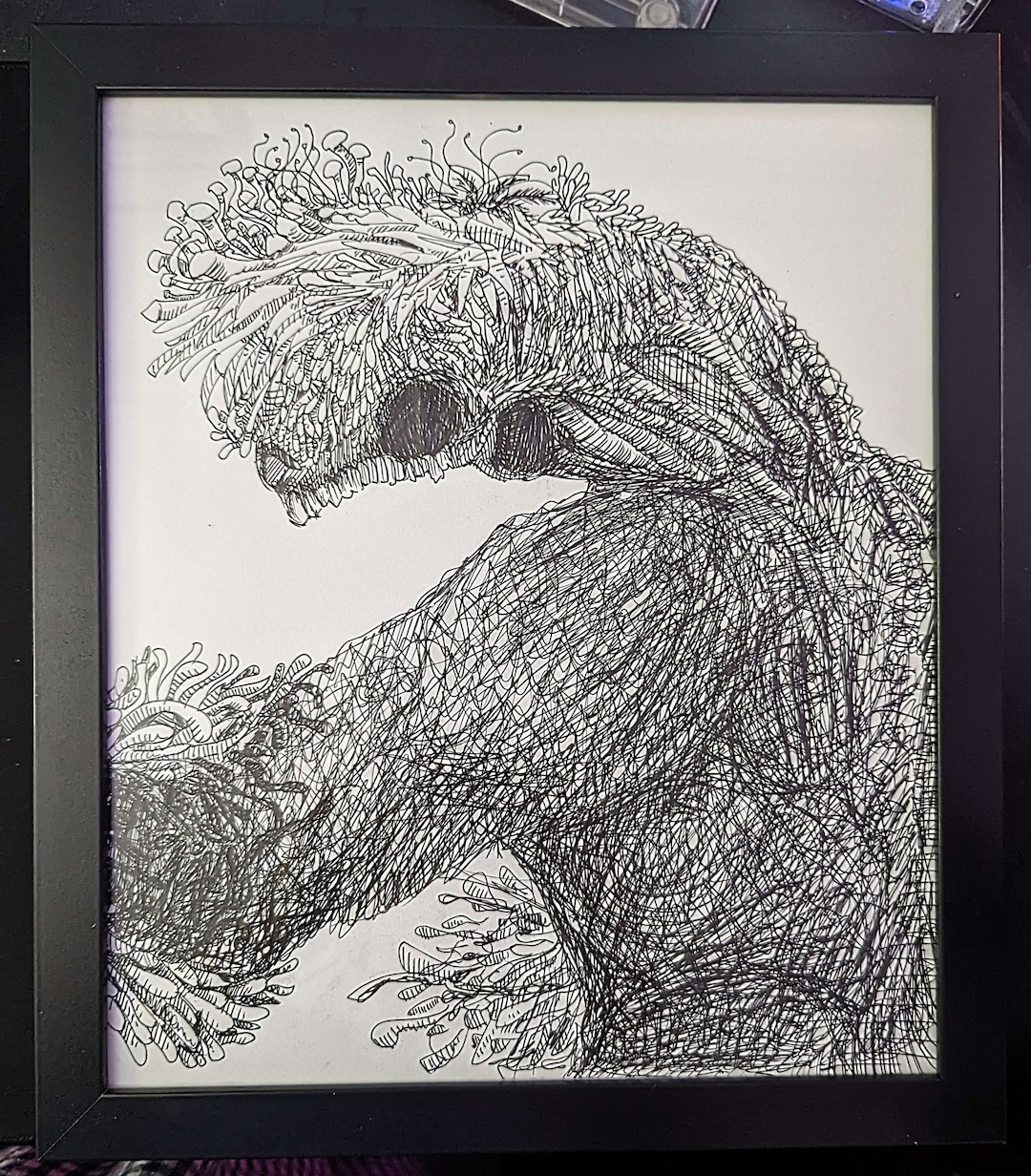 Original Art infection framed - Etsy