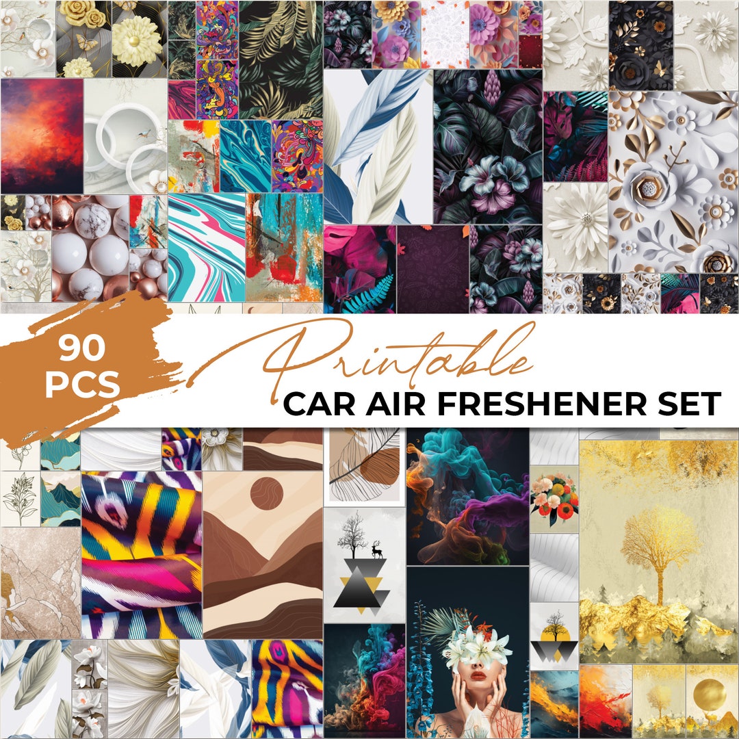 Car Air Freshener Sublimation Designs Bundle Vehicle Scent Art Car Clip ...