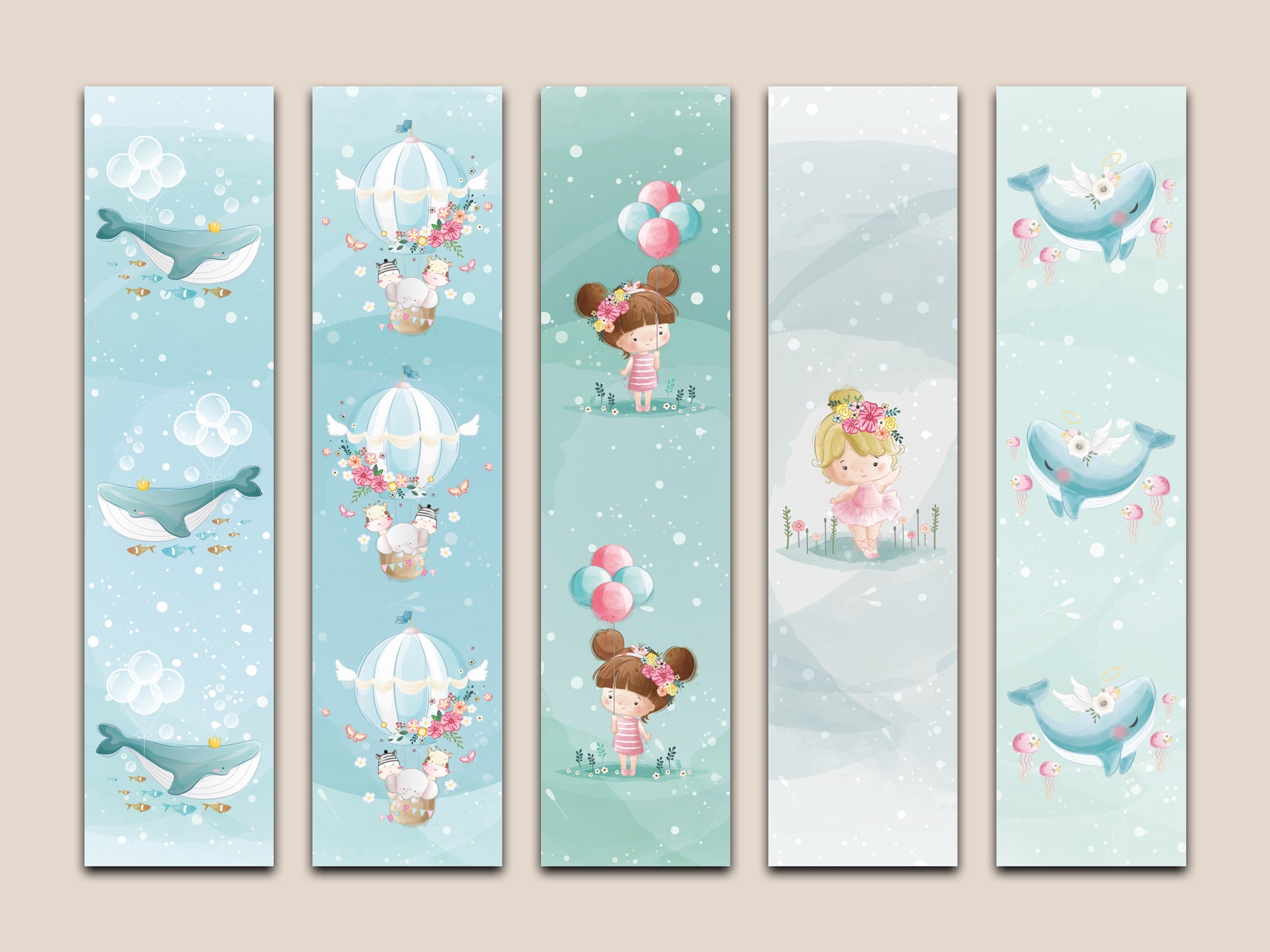 40 Piece Cute Printable Bookmarks for Kids Printable - Etsy