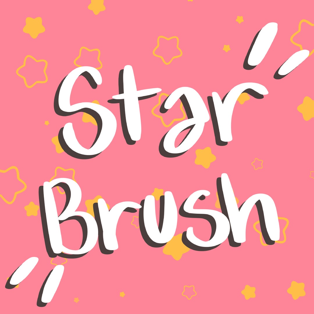 Procreate Star Shaped Brush | Filled Star, Empty Star, Rounded Star ...