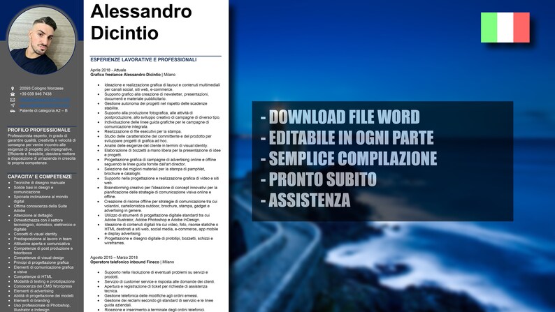 CV TEMPLATE Resume Word. Professional Resume Template. Minimalist ...