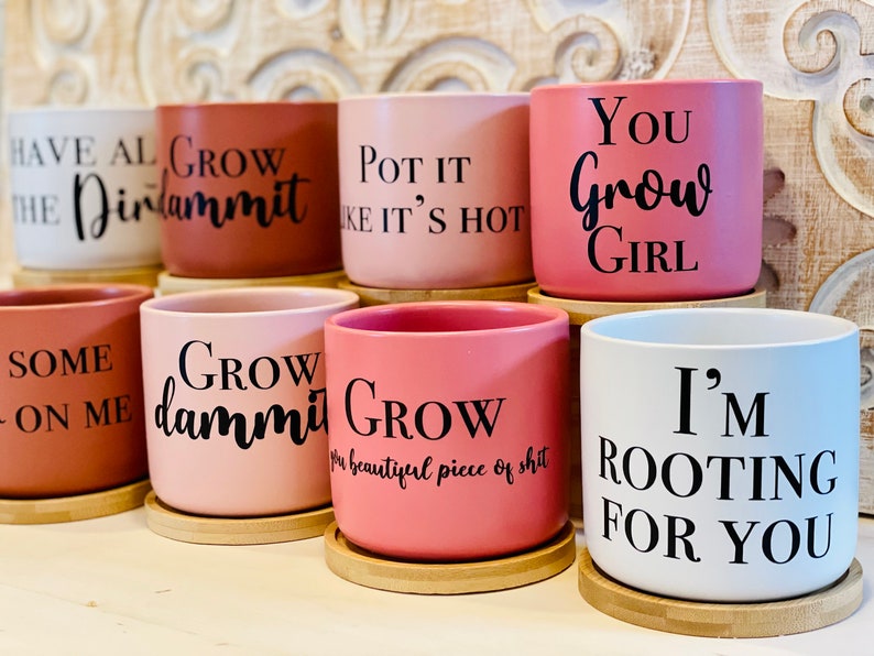 Funny Ceramic Flower Pots - Etsy