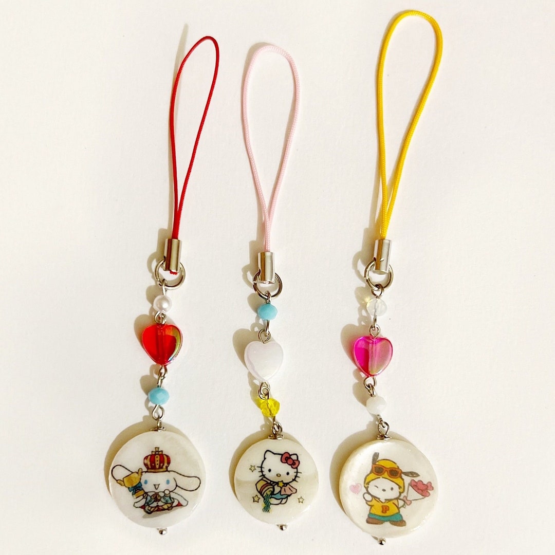 Handmade Kawaii Character Themed Phone Charms - Etsy