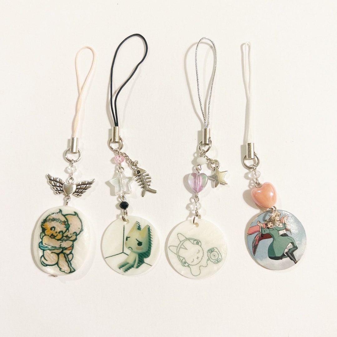 Handmade Beaded Phone Charm Mix Bunny & Toro Inoue | Kewpie Inspired - Etsy