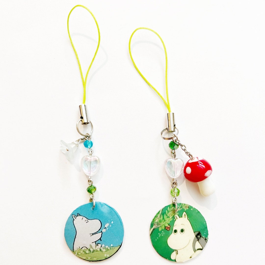 Handmade Moomin Inspired Beaded Phone Charms - Etsy