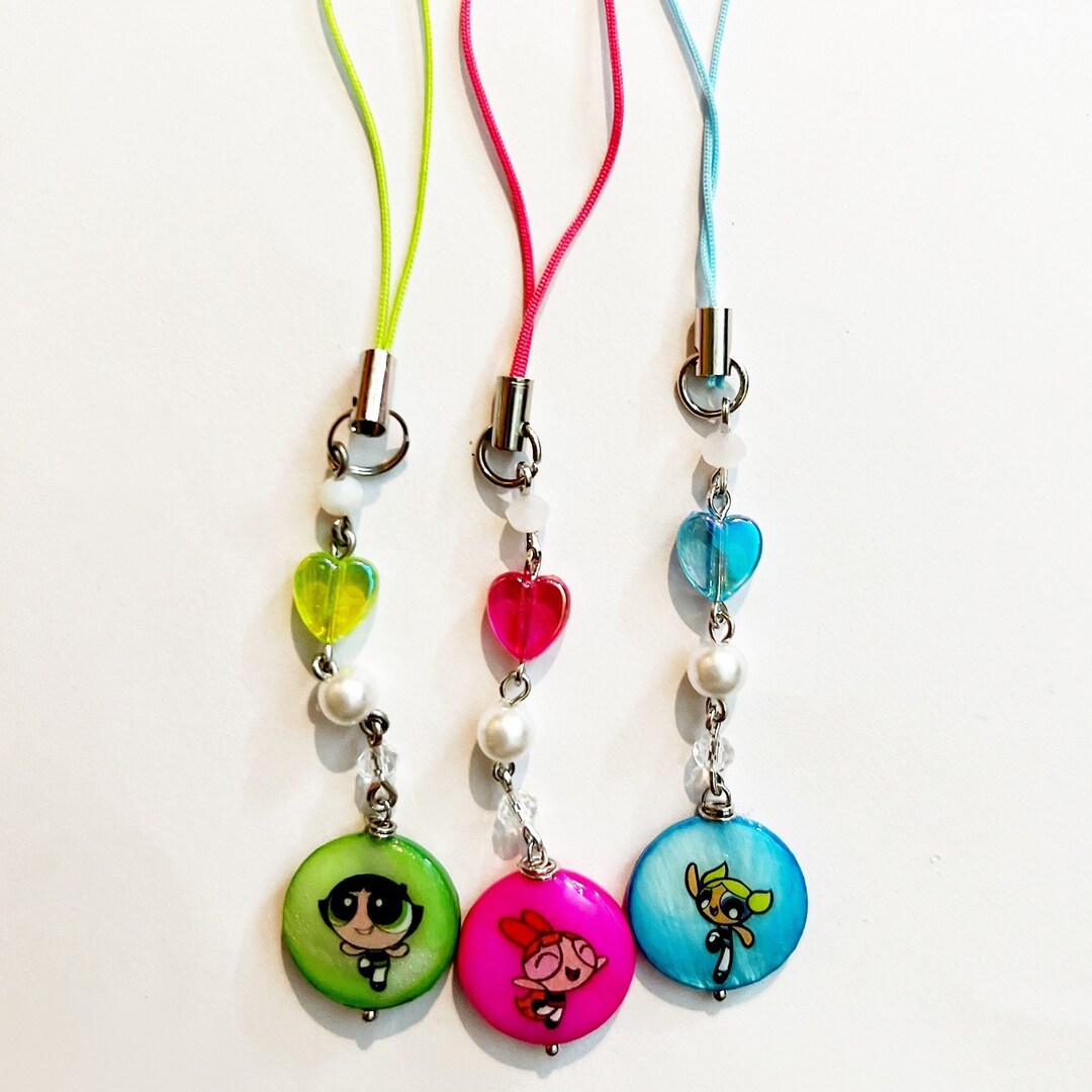 Handmade Beaded PPG Phone Charms - Etsy