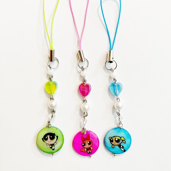 Powerpuff Phone Charm - Etsy