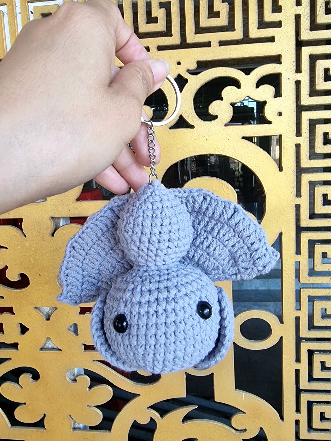 Crochet Bat Keychain - Etsy