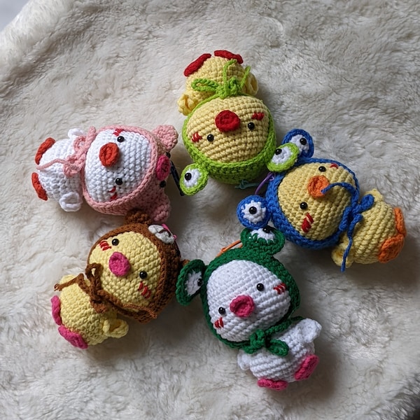 Crochet Animals Keychain - Etsy
